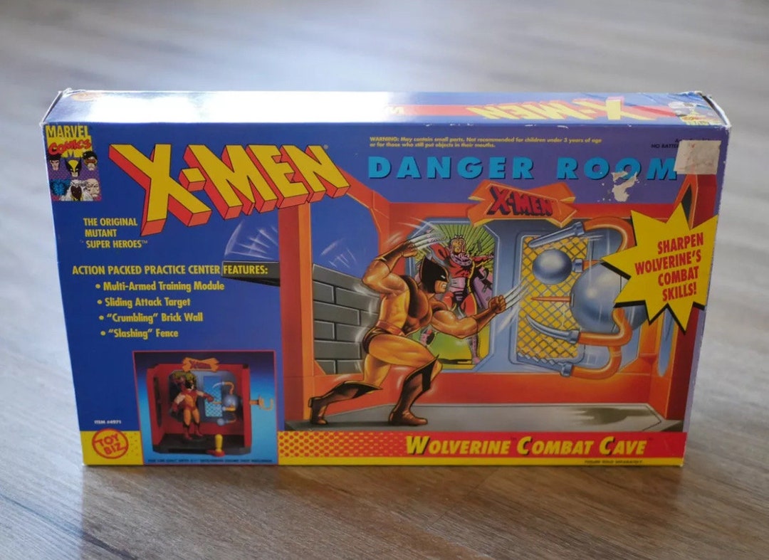 X-men Danger Room Wolverine Combat Cave 1994 Toybiz New in Box - Etsy