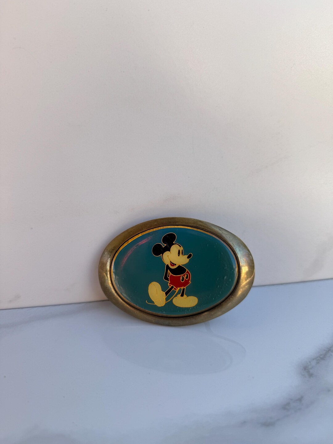 Vintage Brass Mickey Mouse Baron Belt Buckle - Etsy