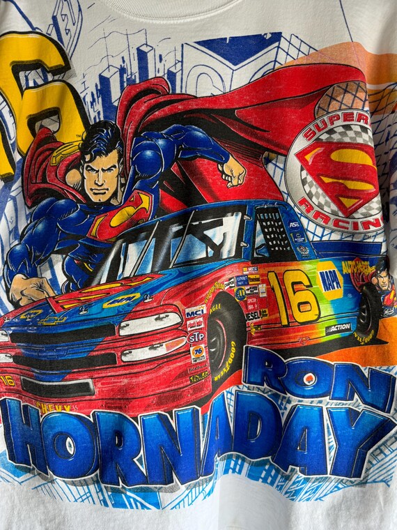 Vintage 1999 Superman Ron Hornaday NASCAR AOP Shirt - Gem