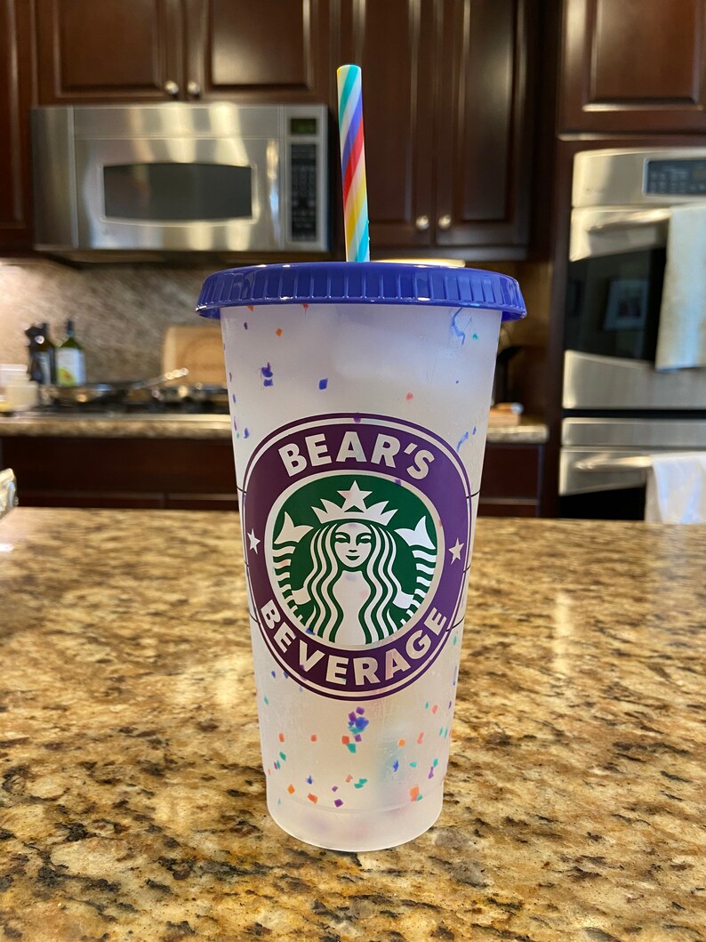 Starbucks Color-changing Confetti Cold Cup W/ Rainbow Straw ...