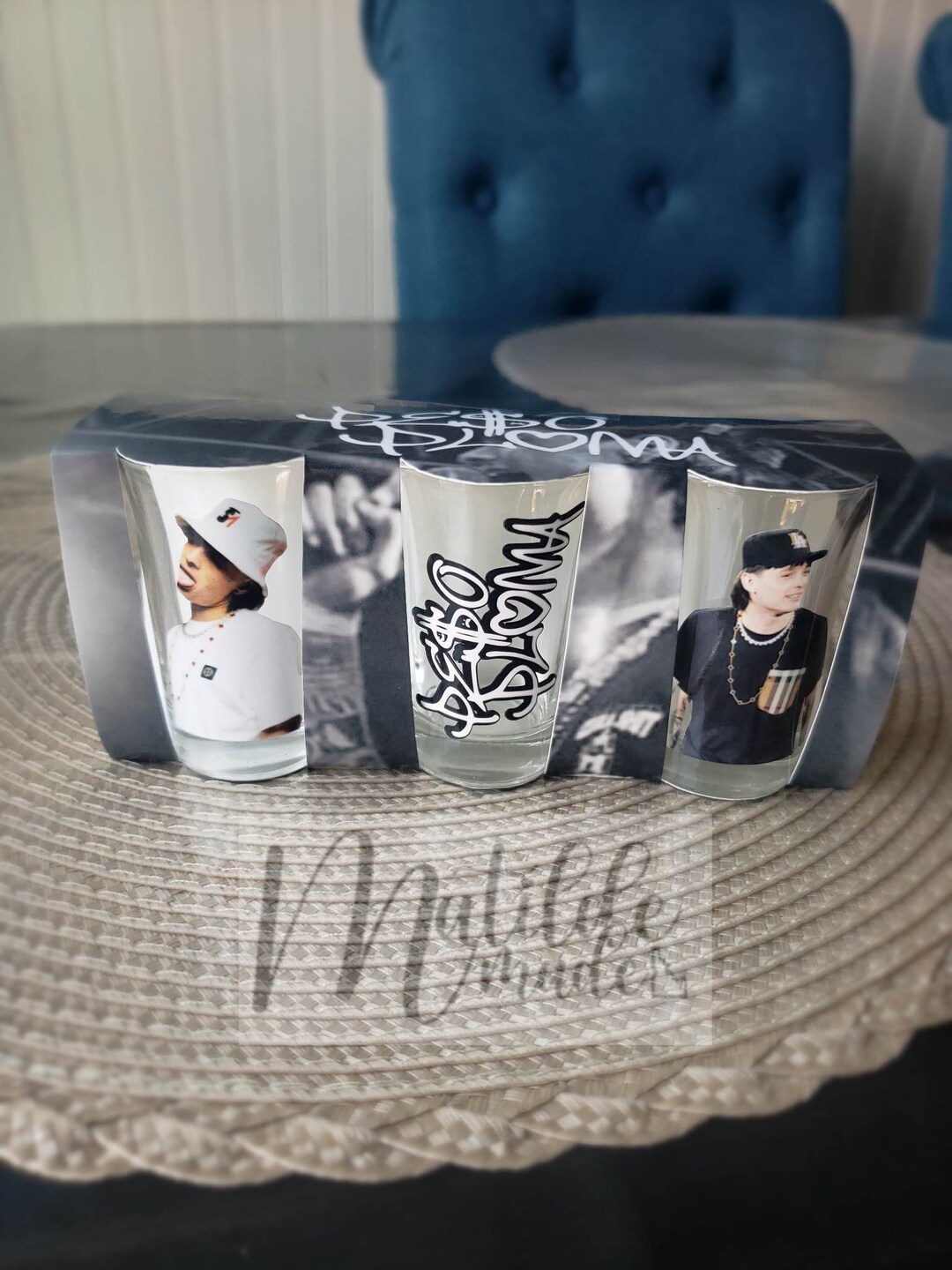 Peso Pluma Custom Shot Glass Set of 3 - Etsy