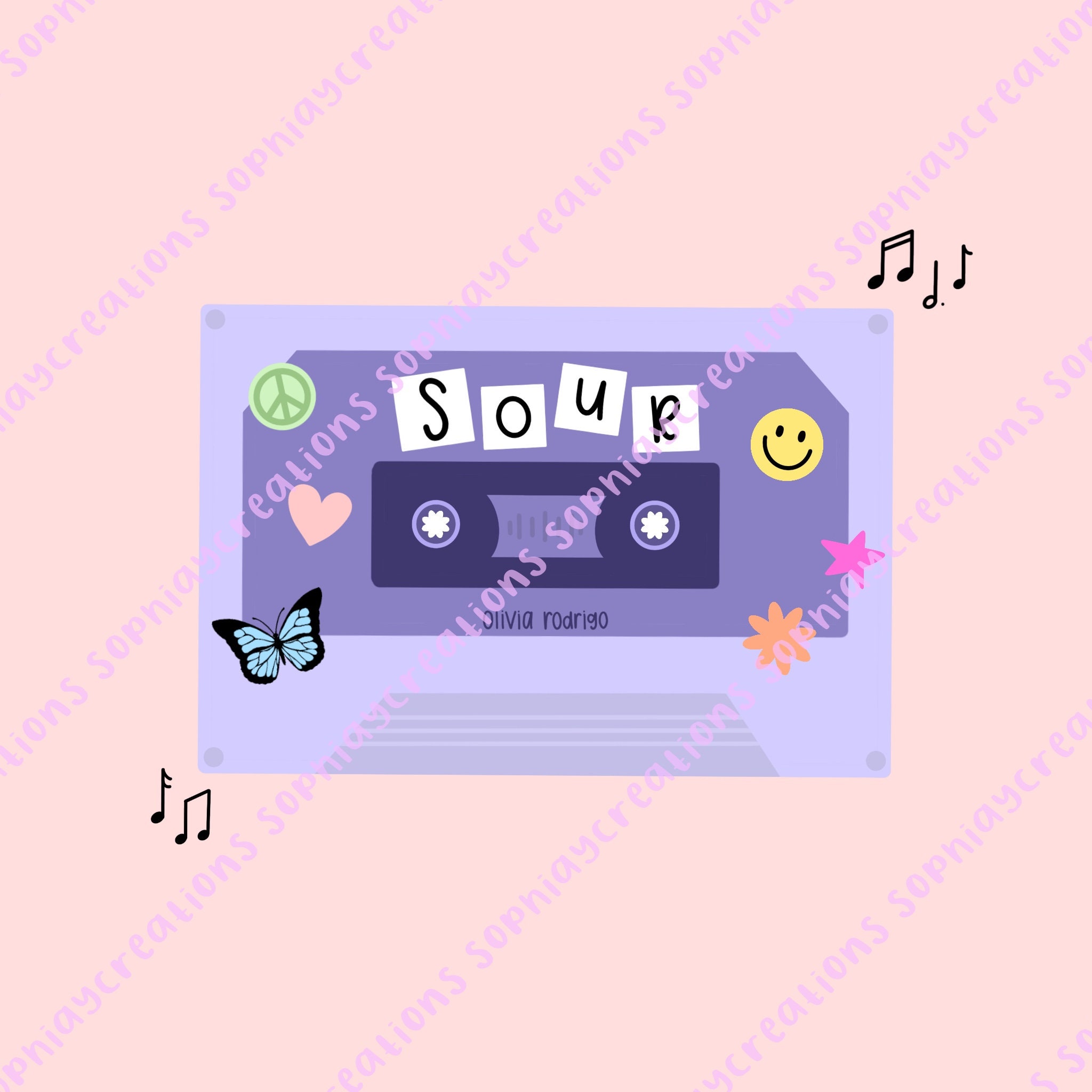 Sour Olivia Rodrigo Cassette Tape Digital Download Art Print - Etsy