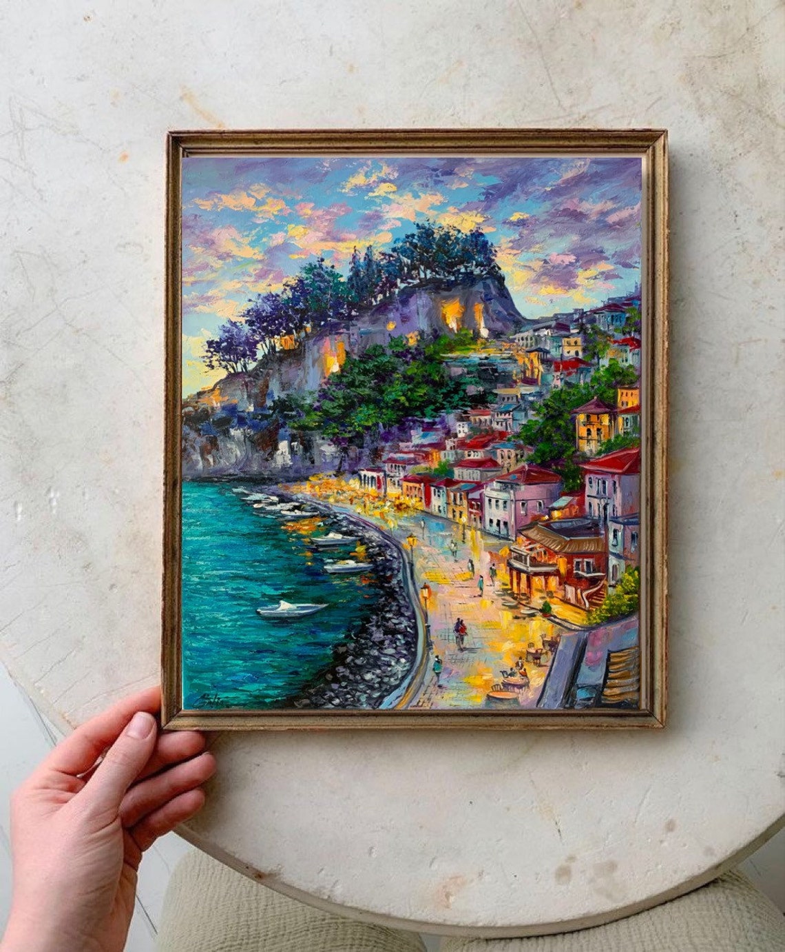 Original Greece Painting Digital File Art Print Greece Wall Art Nature ...