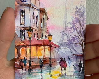 Original ACEO Painting of Venice Watercolor Painting Wall Decor ACEO ...