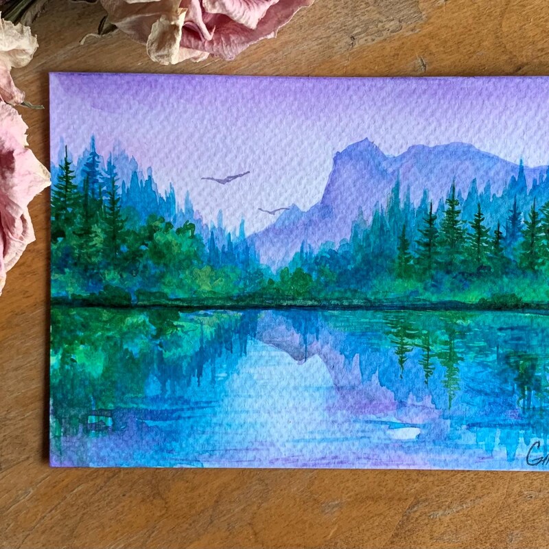 Watercolor Postcards - Etsy