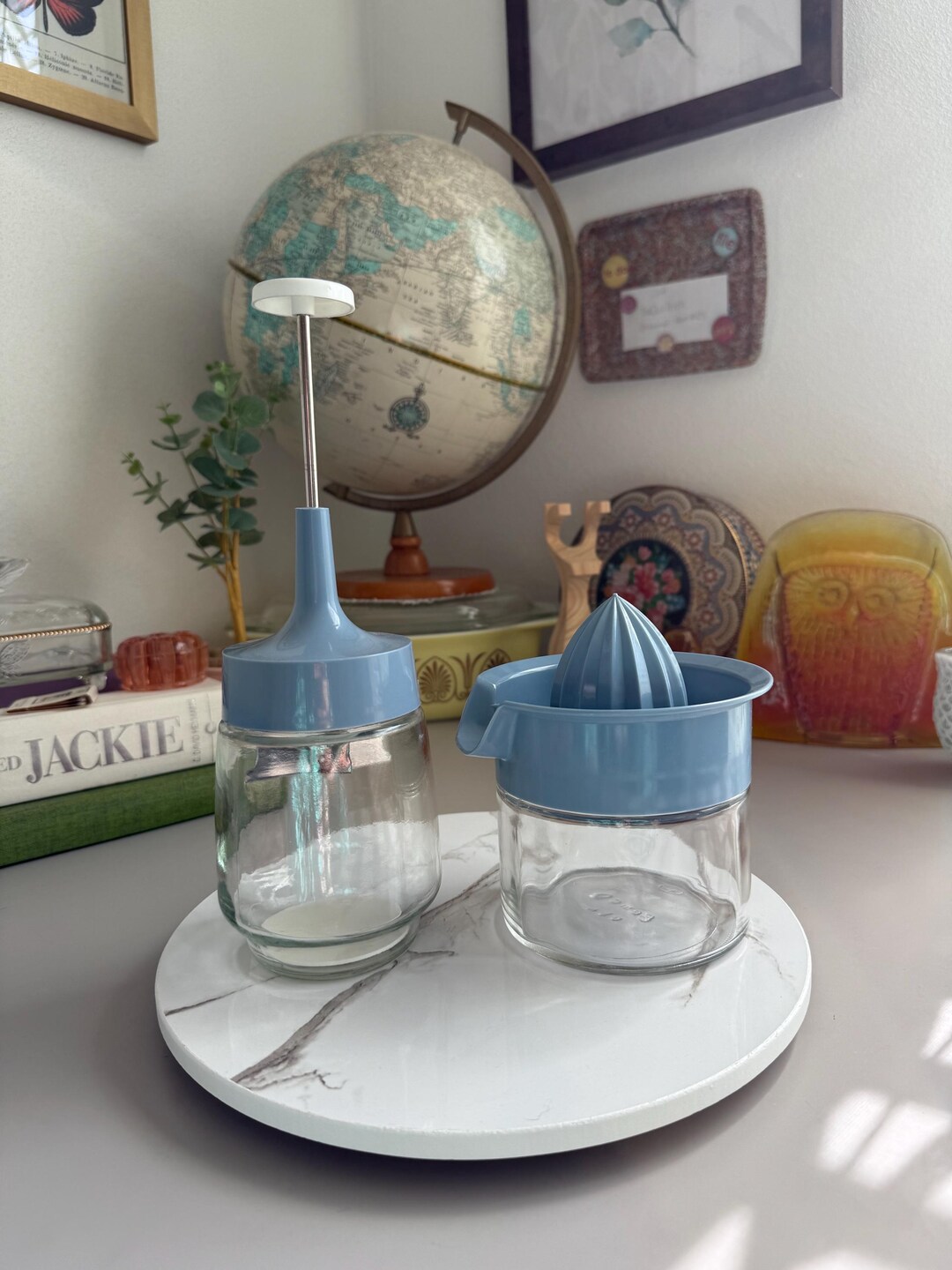 Gemco Periwinkle Nut Chopper and Juicer Set - Etsy