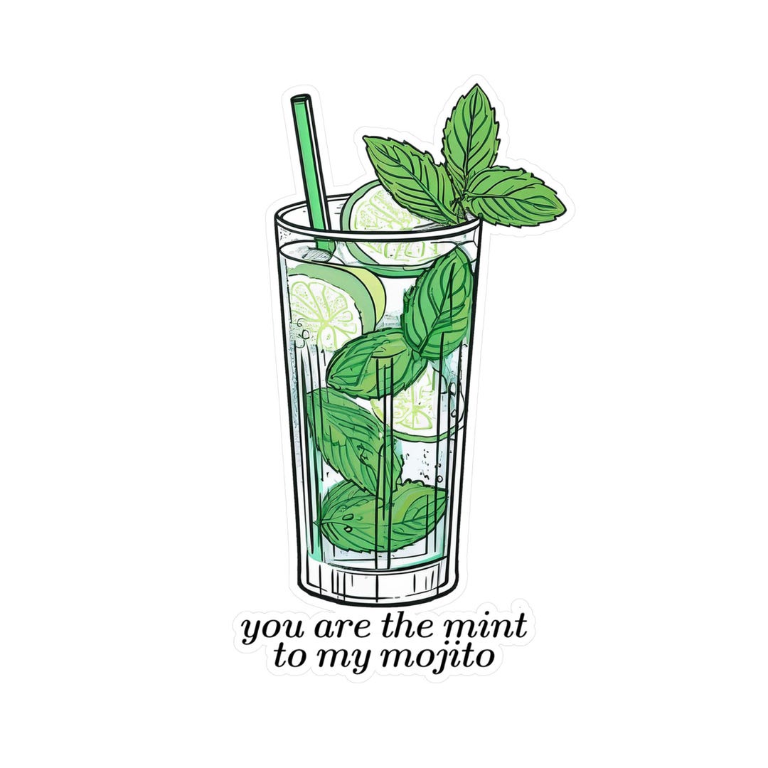 Mojito Drink Sticker Decal Cute Funny - Etsy