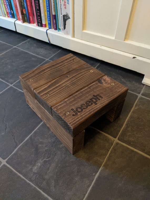 Personalised Childs Step Step Stool Naughty Step Rustic - Etsy