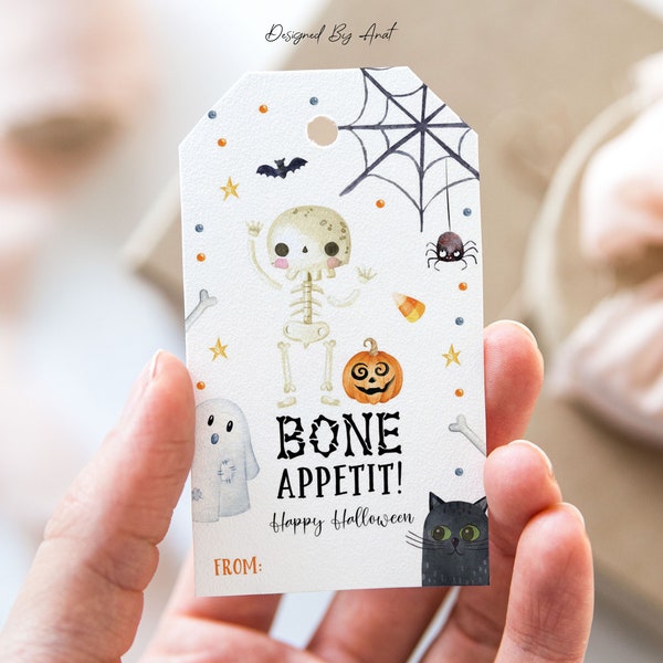 Halloween Bone Appetit Printable - Etsy