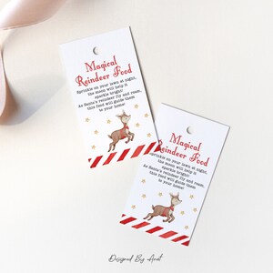 Magical Reindeer Food Christmas Eve Tag Printable Christmas - Etsy