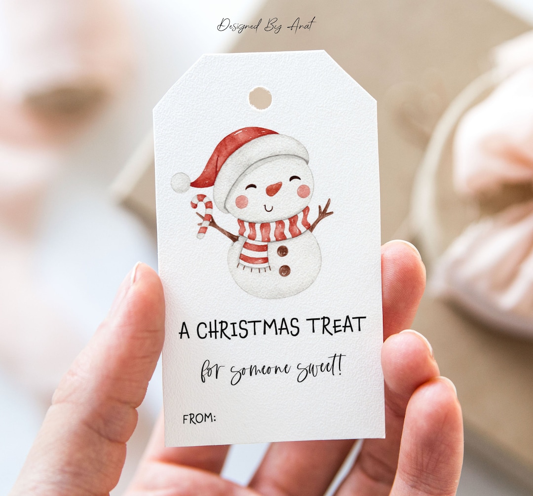 A Christmas Treat for Someone Sweet Tag Printable Christmas - Etsy