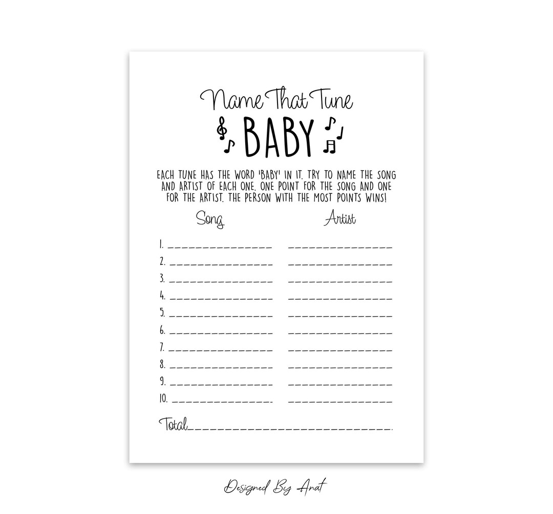 Name That Tune Baby Name That Song Baby Trivia Baby Shower Etsy name-that-tune-baby-name-that-song-baby-trivia-baby-shower-etsy