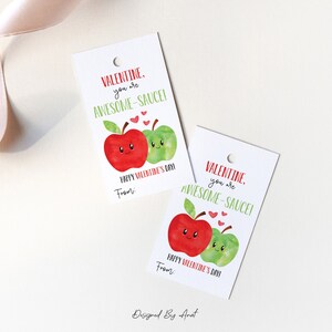 Valentine You Are Awesome-sauce Tag, Printable Happy Valentine's Day ...