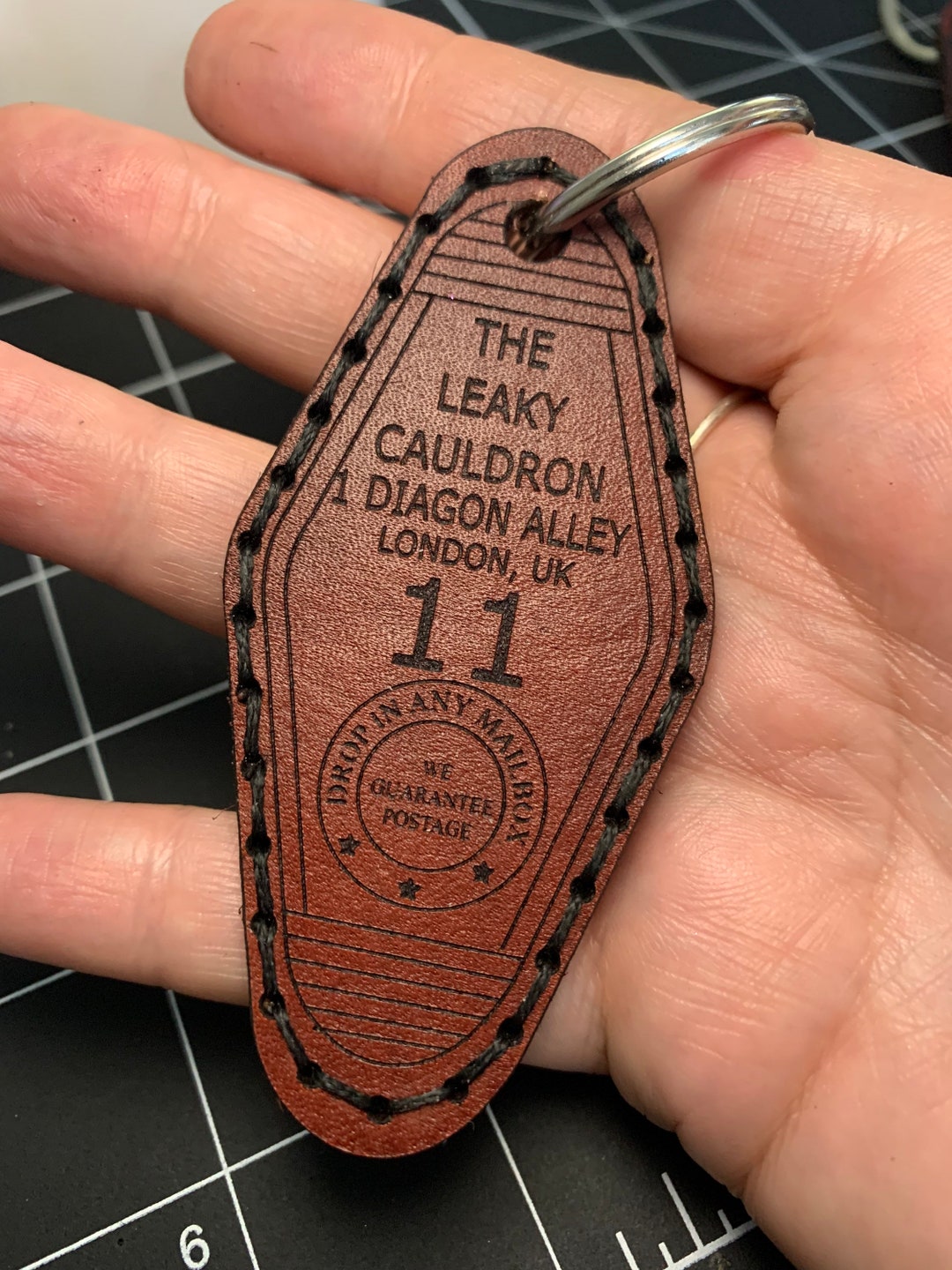 Leaky Cauldron Retro Key Chain - Etsy