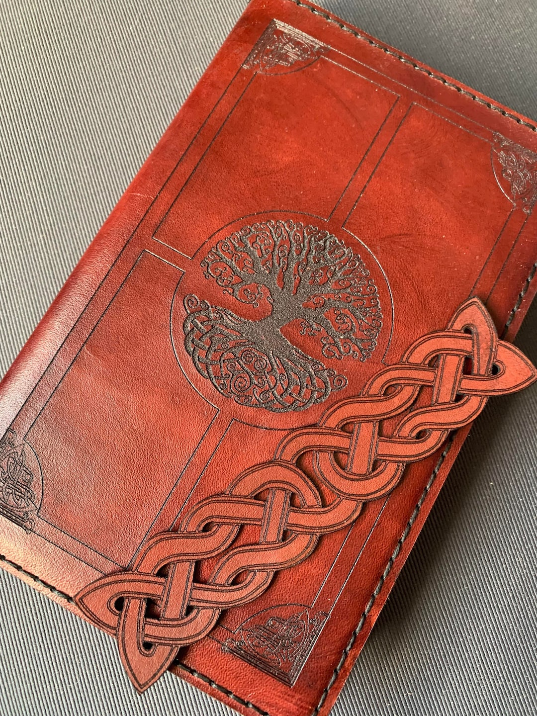 Leather Journal and Bookmark Combination, Fully Customizable Journal ...