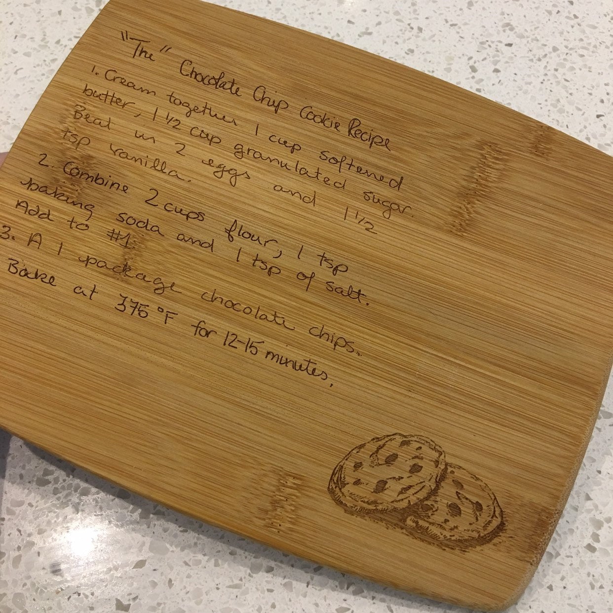 Family Recipe Cutting Board Grandma's Handwritten Recipe | Etsy
