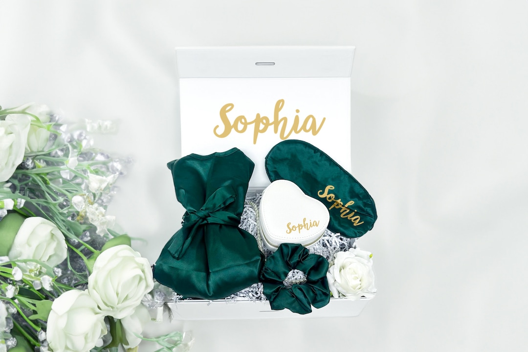 Personalized Proposal Box With Satin Pajamas, Bridesmaid Gift Box, Will ...