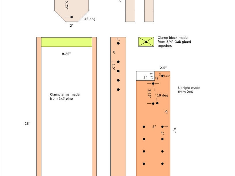 Shave Horse/spoon Mule Woodworking Bench Plans - Etsy