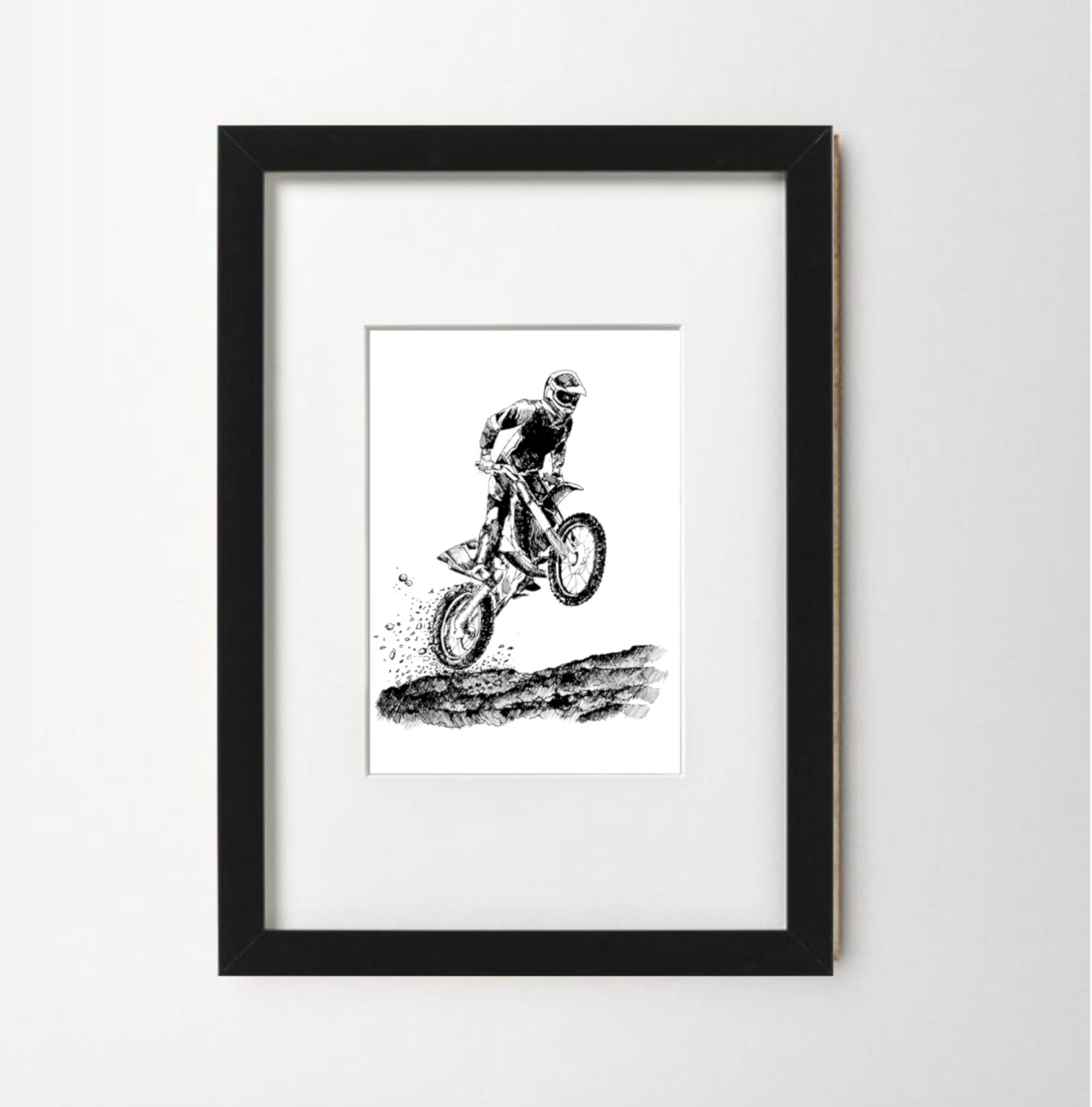 Motorcycle Motocross Poster - Etsy