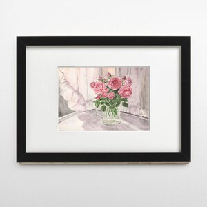 Roses, Still-life, Watercolor - Etsy