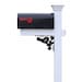 Mailbox With White Vinyl Post, Federation Style Cap, Standard Base, and ...