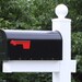 Mailbox With White Vinyl Post, Decorative Base, and Ball Style Cap - Etsy