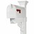 Mailbox With White Vinyl Post, Standard Base, and Federation Style Cap ...