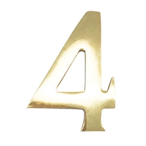 3 Inch Brass Mailbox Numbers 0-9 – Self Adhesive Floating Numbers ...