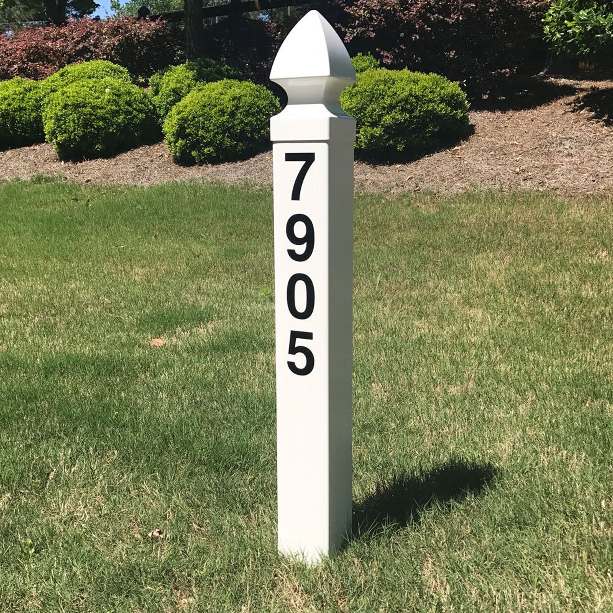 White Address Marker With Customized Black House Numbers 32 | Etsy