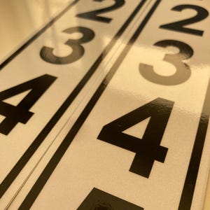 Reflective Aluminum House Number Plaques, Address Sign, Easy to Read ...