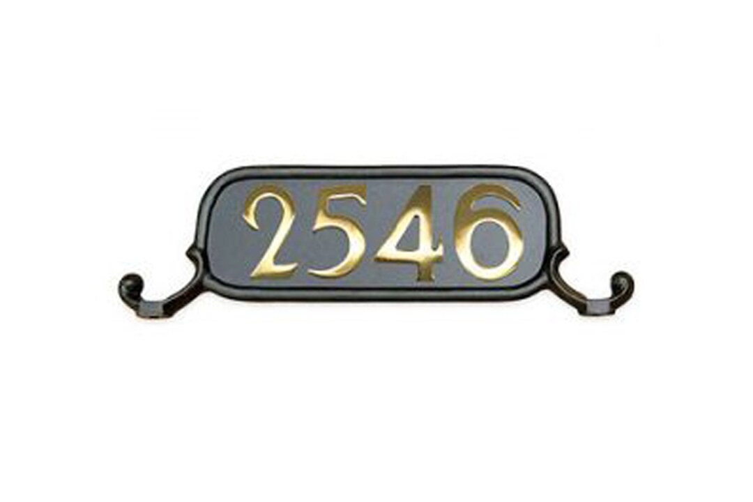 Style 3 Address Plate Includes Brass, Silver or Gold Numbers – Mailbox ...