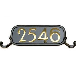 Style 3 Address Plate Includes Brass, Silver or Gold Numbers – Mailbox ...