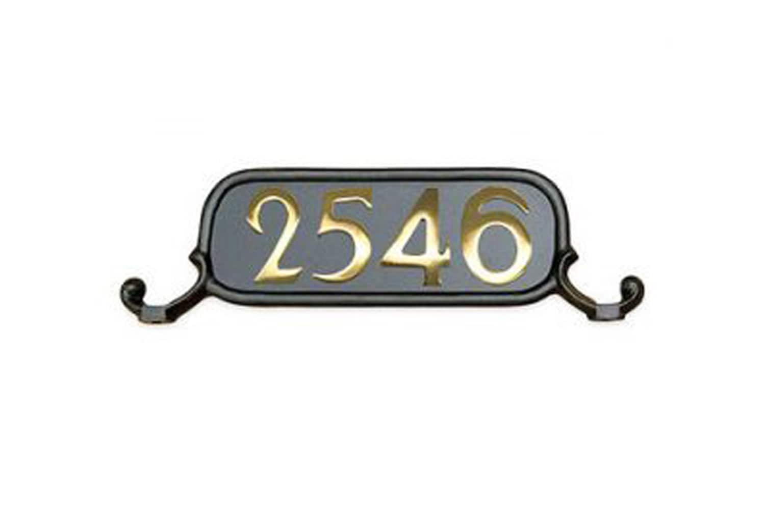 Style 3 Address Plate Includes Brass, Silver or Gold Numbers – Mailbox ...