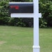 Mailbox With White Vinyl Post Decorative Base Gothic Style - Etsy