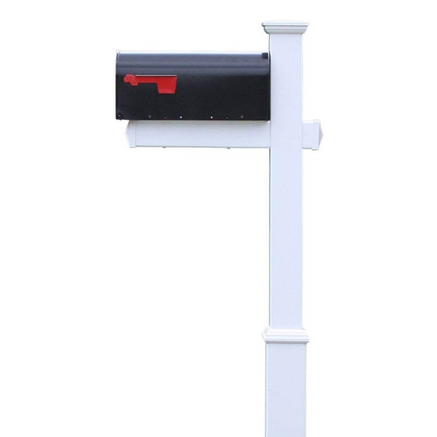 Mailbox With White Vinyl Post Decorative Base and New - Etsy