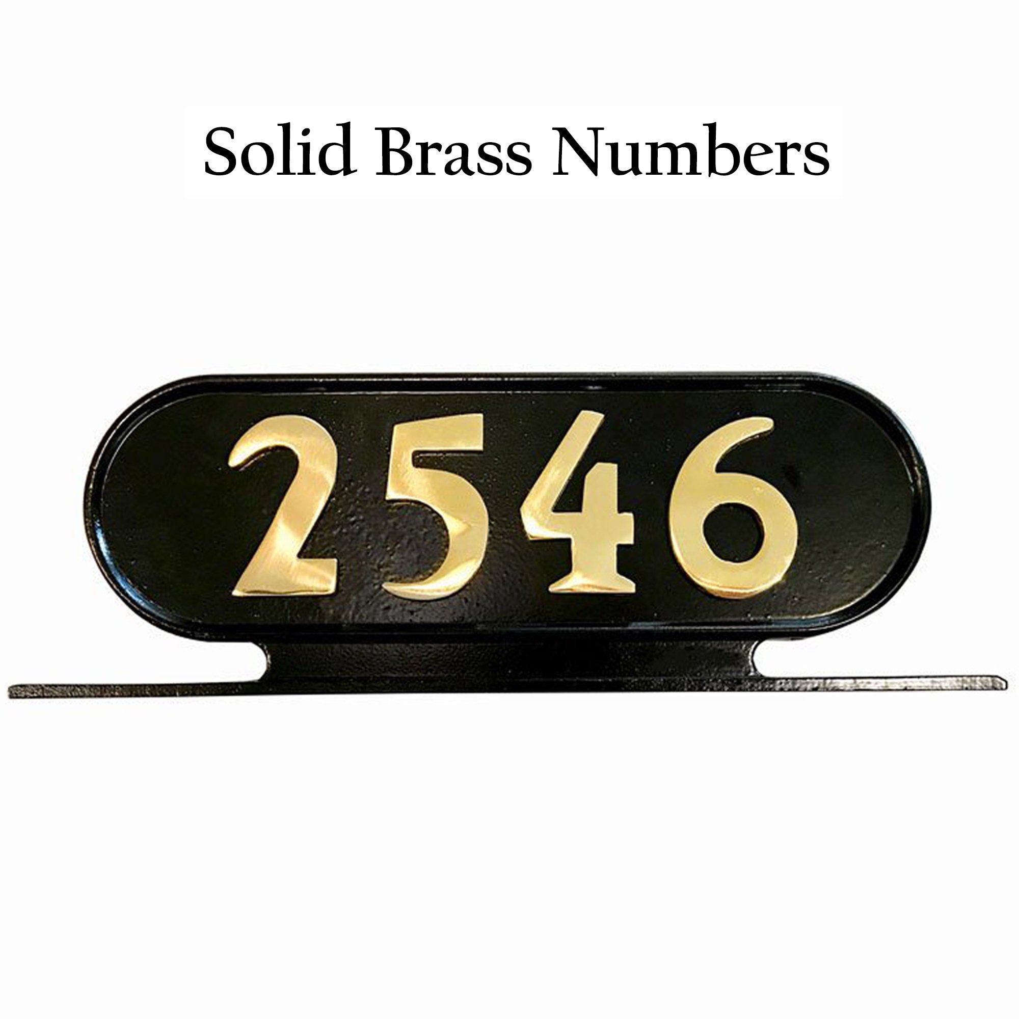 Style 8 Address Plate Includes Brass, Silver or Gold Numbers – Mailbox ...