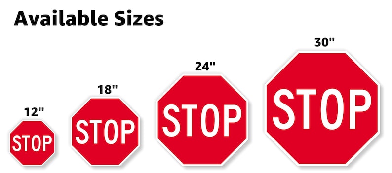 Reflective Aluminum Stop Sign – Commercial Grade, Weatherproof - Etsy