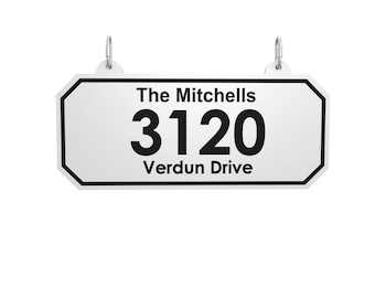 Double Sided Address Plate - Etsy