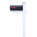Mailbox With White Vinyl Post, Standard Base, and Federation Style Cap ...