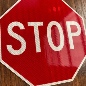 Reflective Aluminum Stop Sign – Commercial Grade, Weatherproof - Etsy