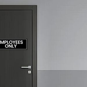 Employees Only Sign - Metal Signage for Business - Private Area Door ...