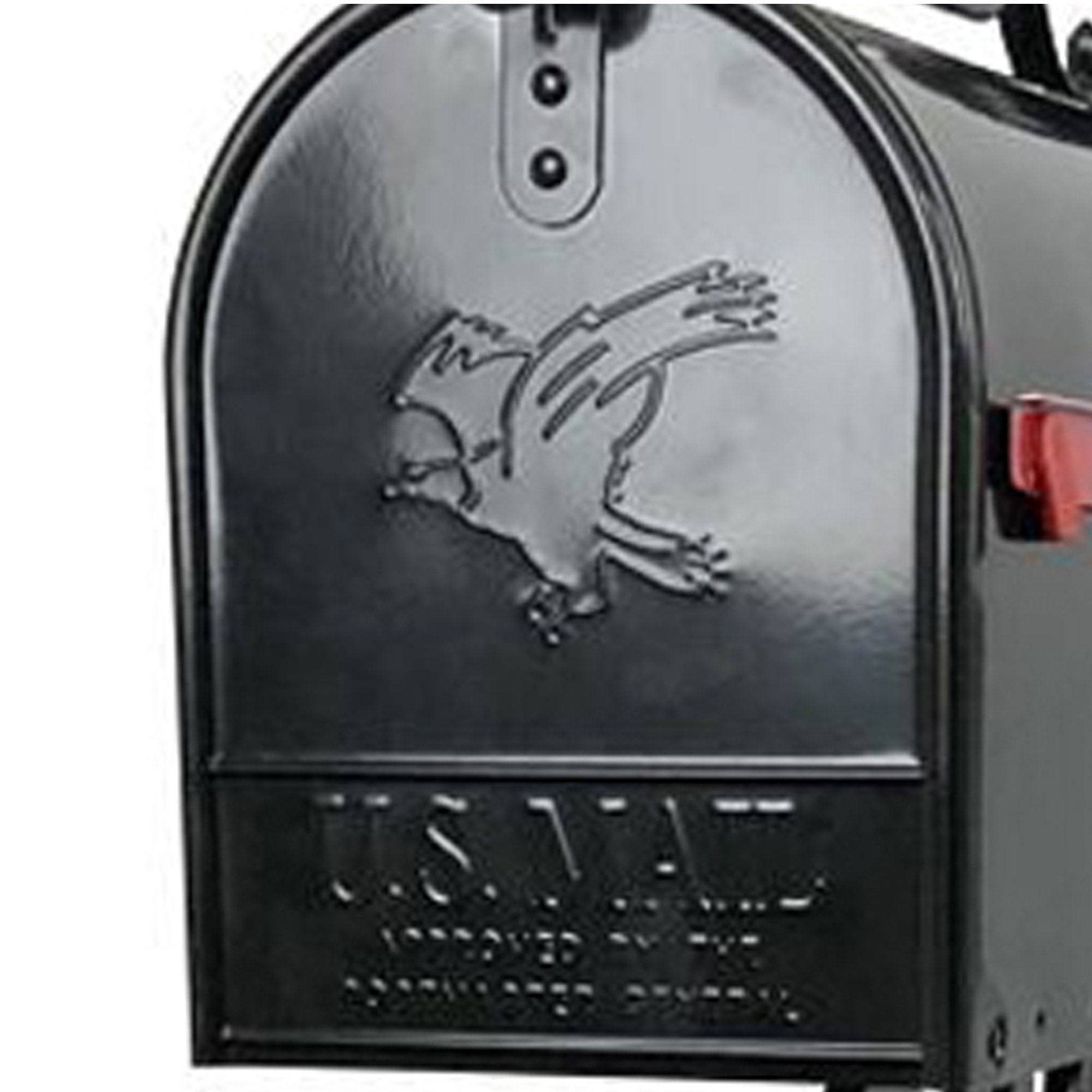 Black Rust Resistant Mailbox and Post System – Pineapple Finial ...