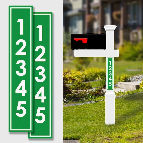 Reflective Address Signs For Mailboxes