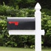 Mailbox With White Vinyl Post, Standard Base, and Gothic Style Cap - Etsy