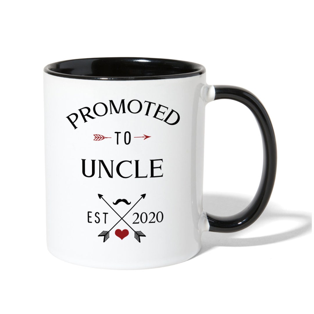 Promoted to Uncle Mug, New Uncle Gift, Birth Announcement Uncle 2019 ...