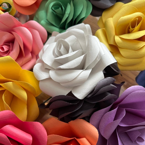 Handmade Paper Rose - Etsy