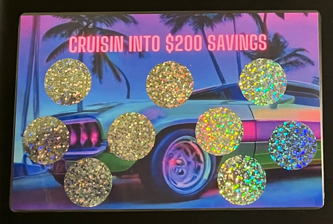Cruisin’ Into Savings 200 Scratch off Challenge Card - Etsy