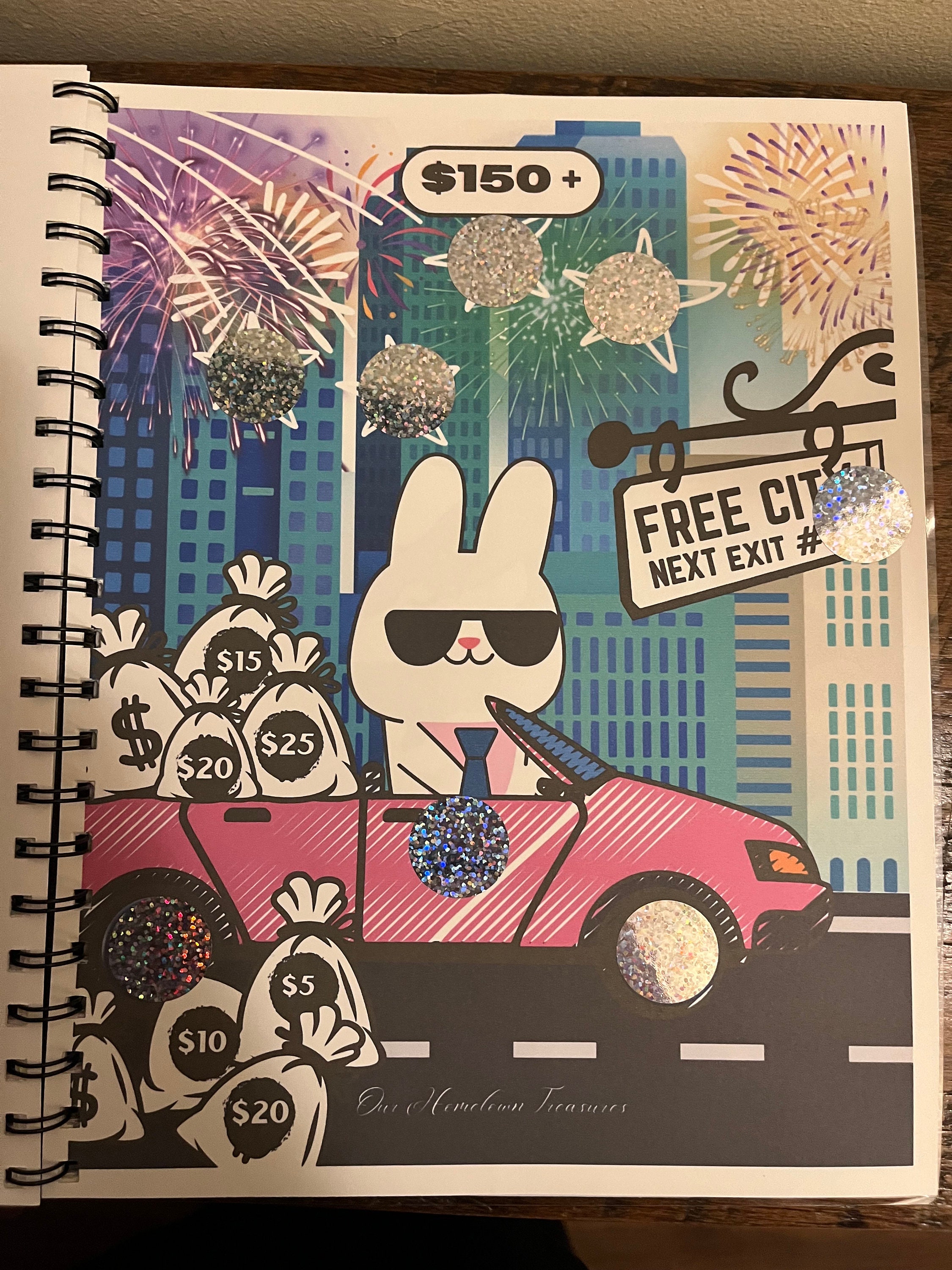 Debt Payoff Scratch & Save Book Savings Challenge 1500+ Dollars - Etsy