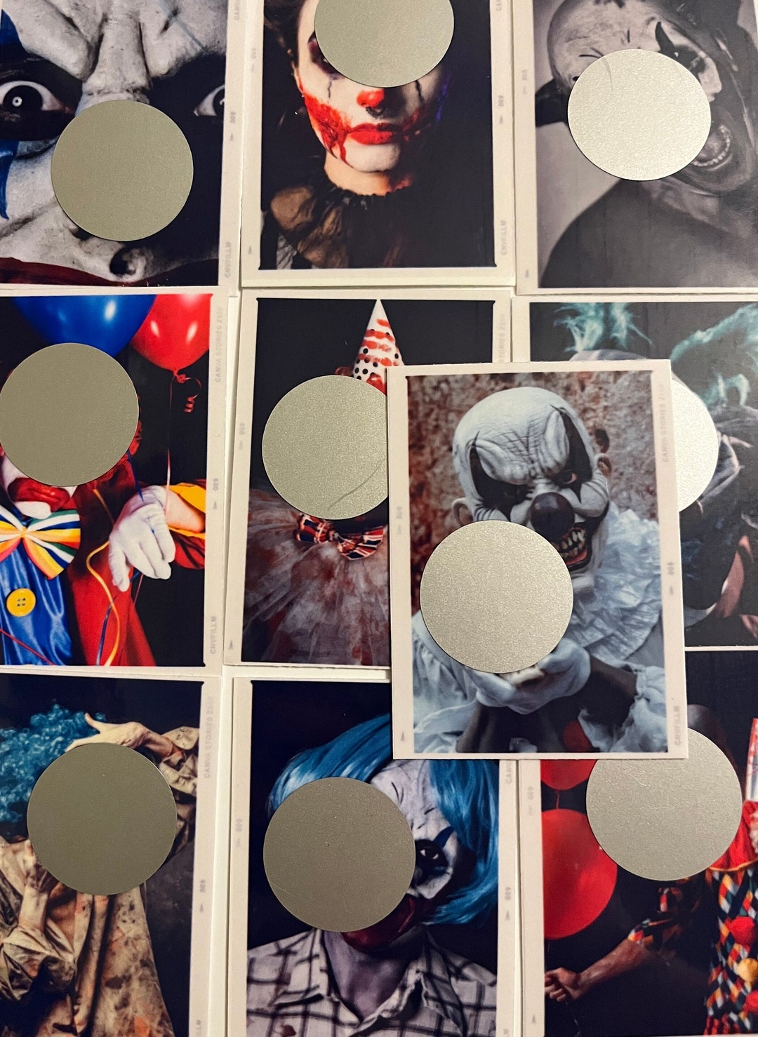 Creepy Clowns Scratch off Card Set – Horror Savings Challenge, Set of ...