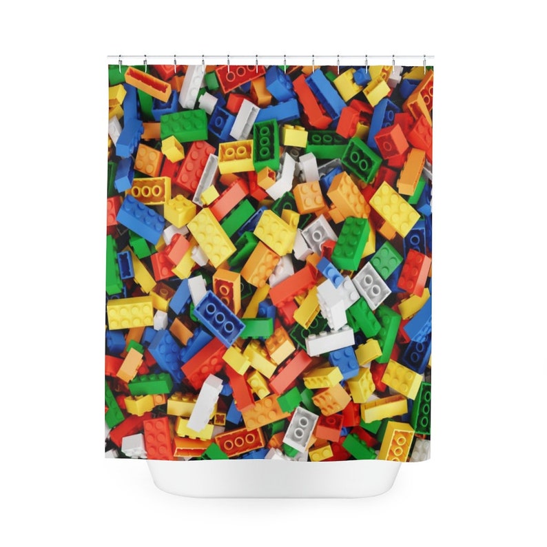 L3G0 Pile of Bricks | Shower Curtain - Etsy